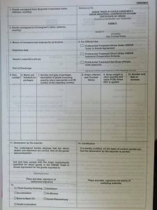 Certificate of ORIGIN - VIET MY IMPORT- EXPORT LOGISTICS CO., LTD